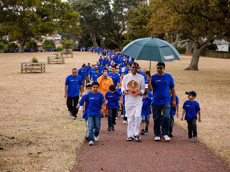 BAPS Walkathon in Aid of Kids@heart, Auckland, New Zealand