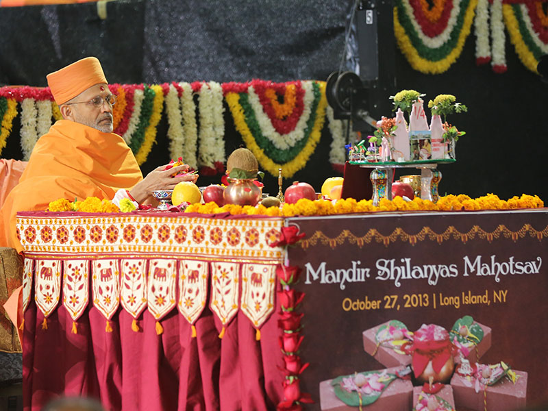 Mandir Shilanyas Mahotsav - Foundation Stone-laying Ceremony for BAPS ...