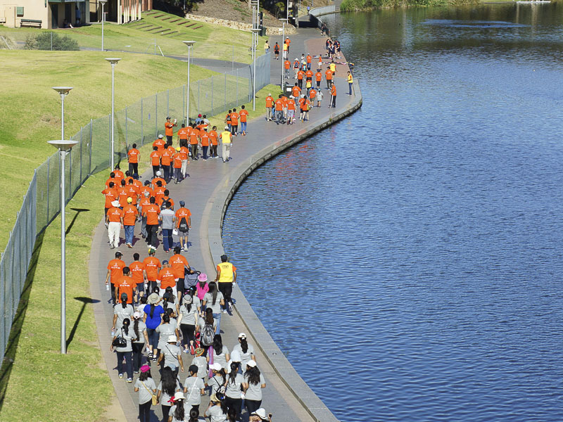 BAPS Hosts Inaugural Walkathon, Adelaide, Australia