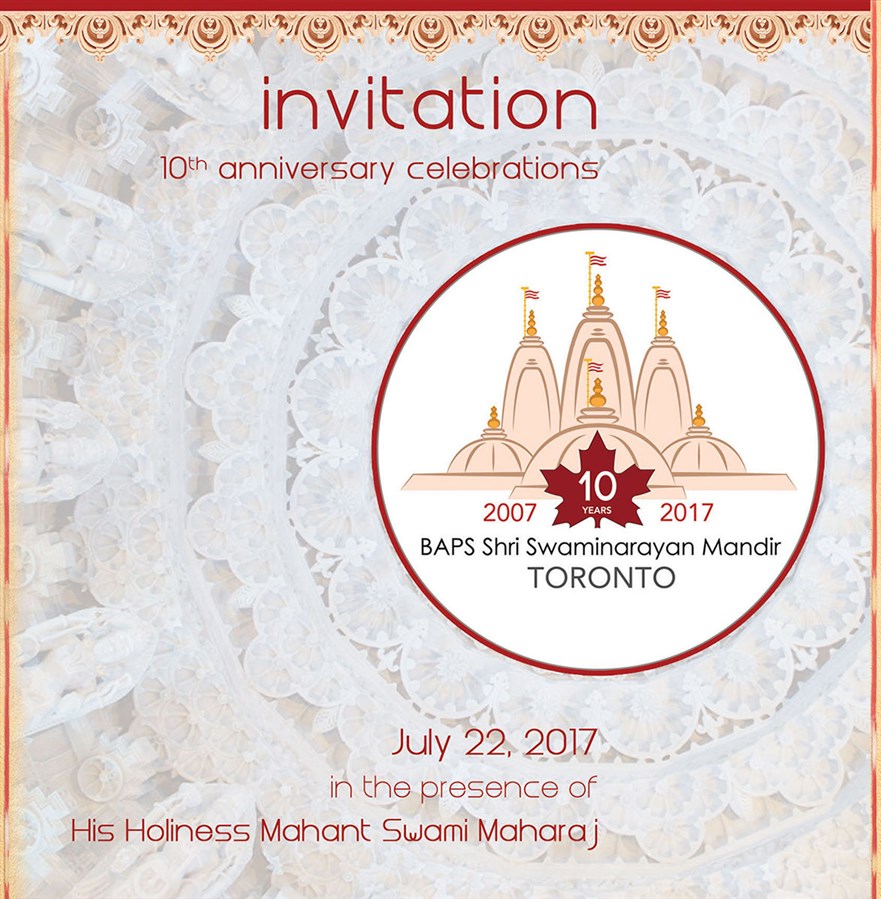BAPS Shri Swaminarayan Mandir - Toronto - Upcoming Events