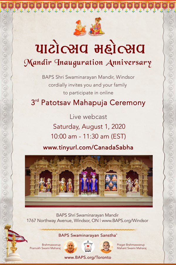 BAPS Shri Swaminarayan Mandir - Windsor - Upcoming Events