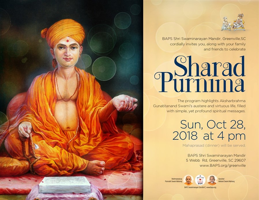 BAPS Shri Swaminarayan Mandir - Greenville - Upcoming Events