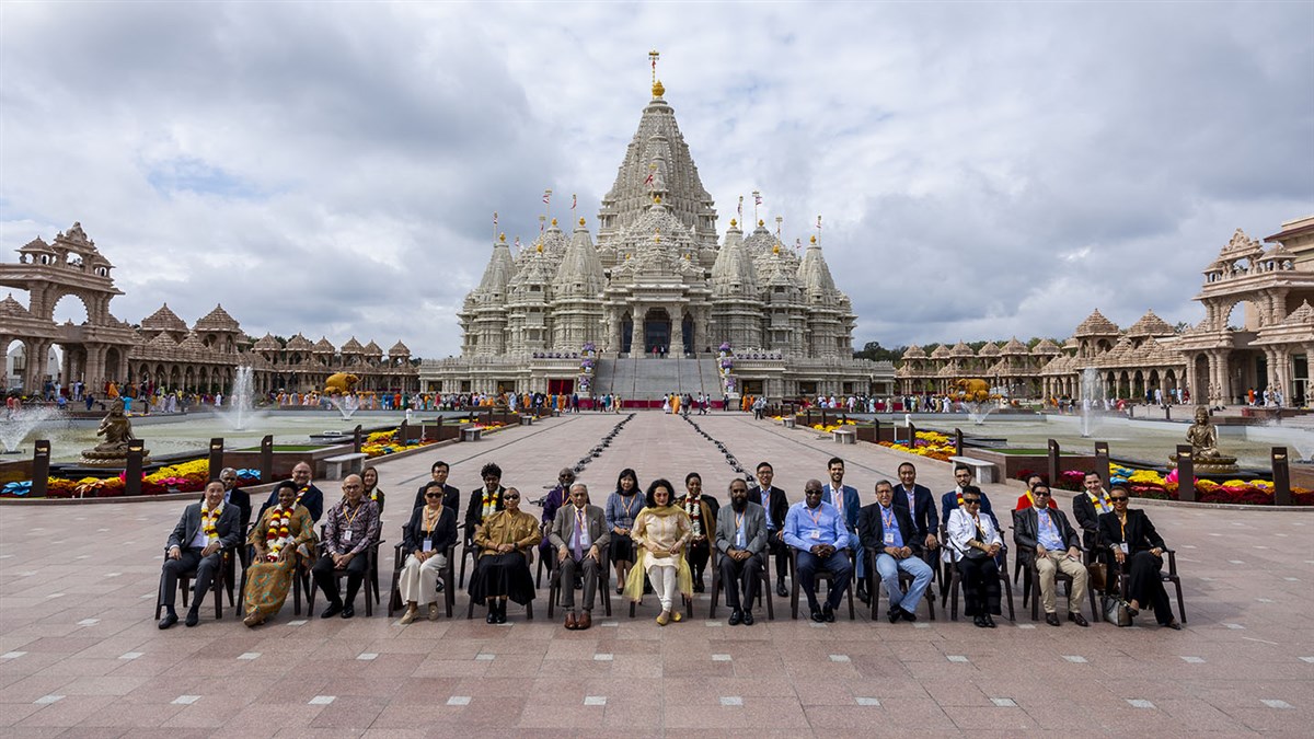 United Nations Delegation Visits Akshardham, Robbinsville, NJ, USA