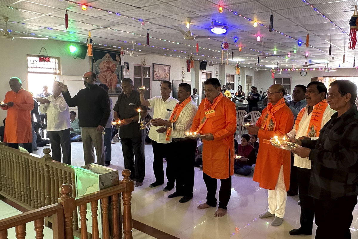 Shri Ram Mandir Pranpratishtha Celebration at BAPS Center, Bakrol, India