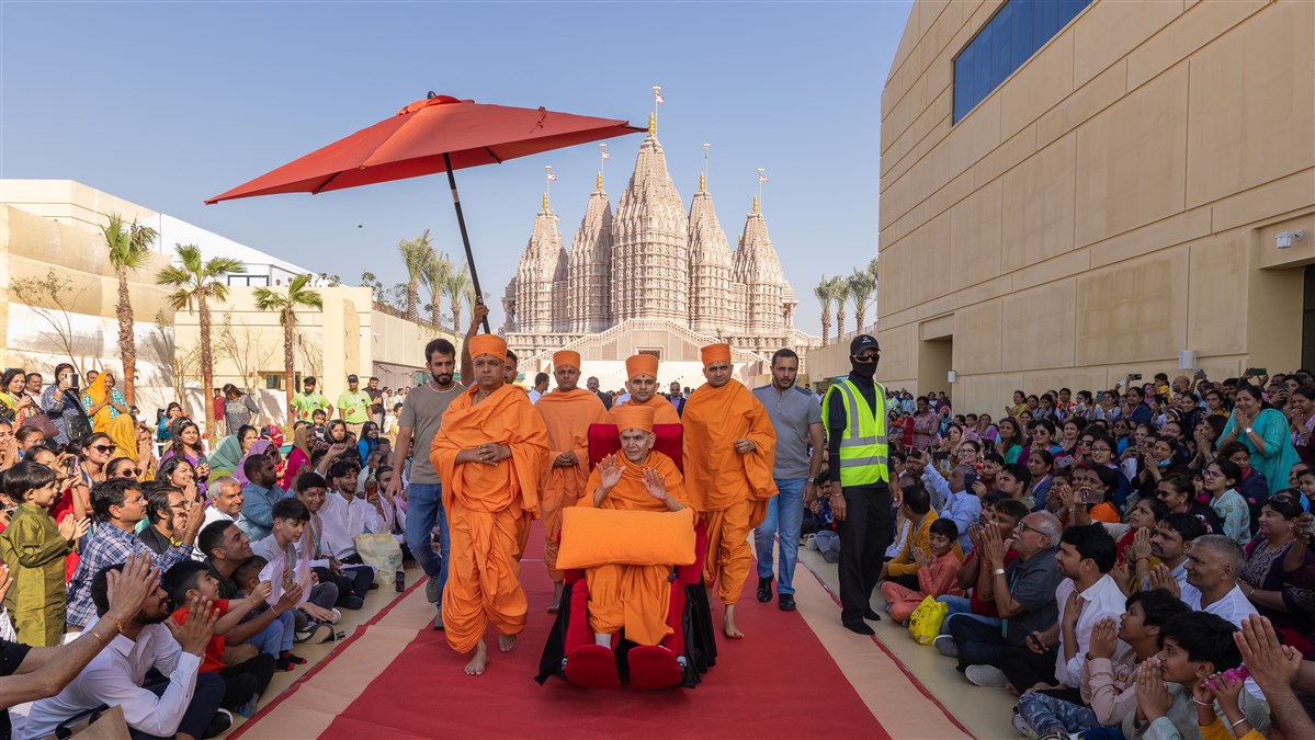 23 February 2024 - HH Mahant Swami Maharaj's Vicharan, Abu Dhabi, UAE