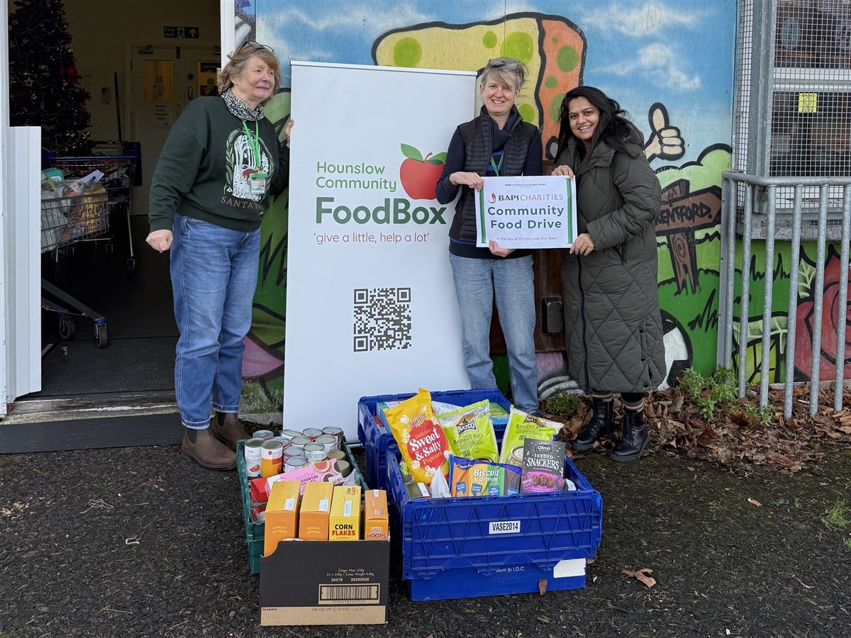 BAPS Charities Community Food Drive 2025, West London, UK